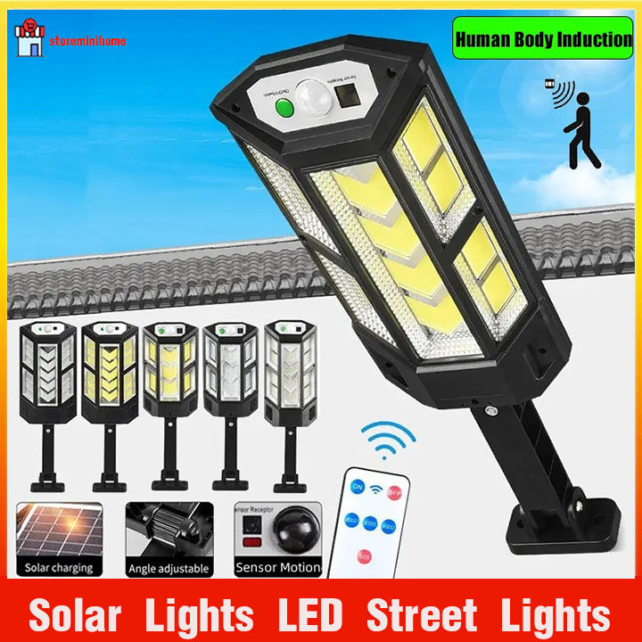 Powerful Solar Lights LED Street Lights 3 Modes With Motion Sensor ...