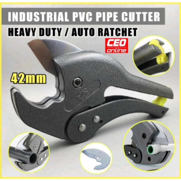 CEO 🇲🇾 PVC Pipe Cutter RATCHET INDUSTRIAL PPR PU PE Pipe Scissors Body ...