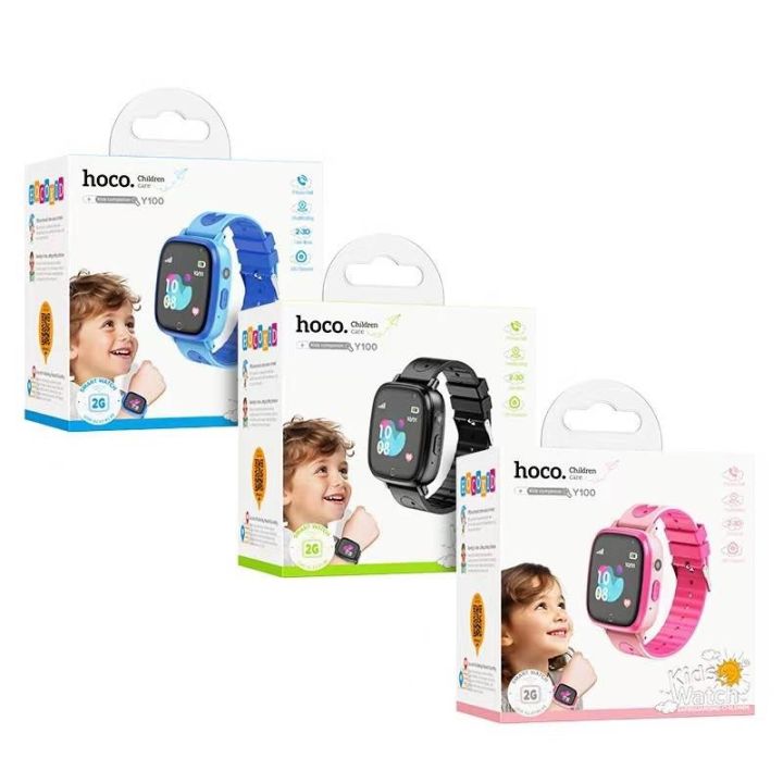 นาฬิกาโทรศัพท์สำหรับเด็ก Hoco Y100 children's phone watch | Lazada.co.th