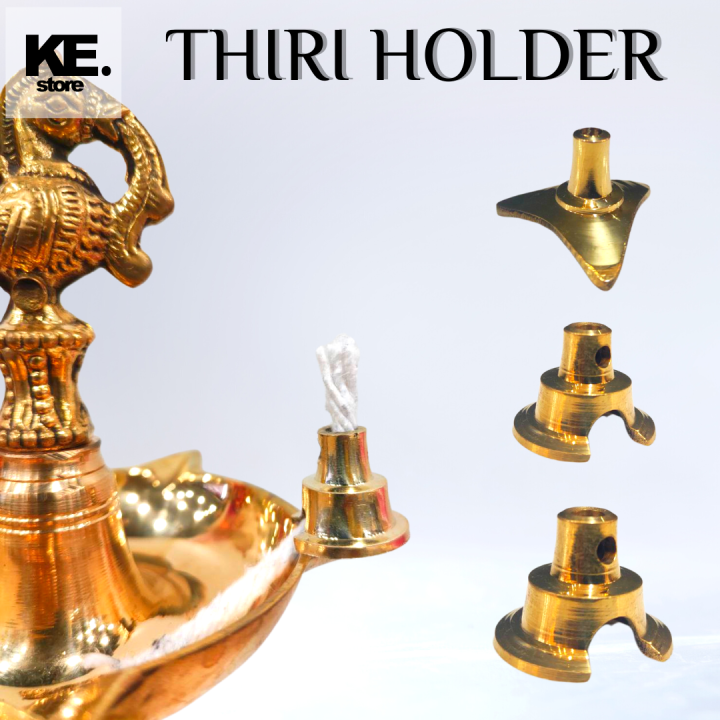 BRASS THIRI HOLDER / VILAKKU THIRI HOLDER /OIL LAMP THIRI HOLDER FOR ...