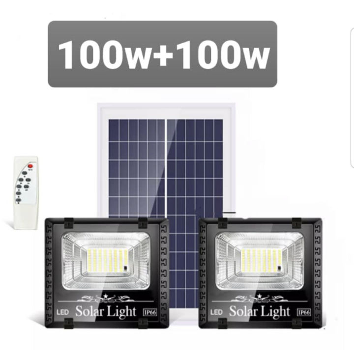 [Latest Improved Solar] 200W / 100W + 100W Solar LED Outdoor IP67 ...