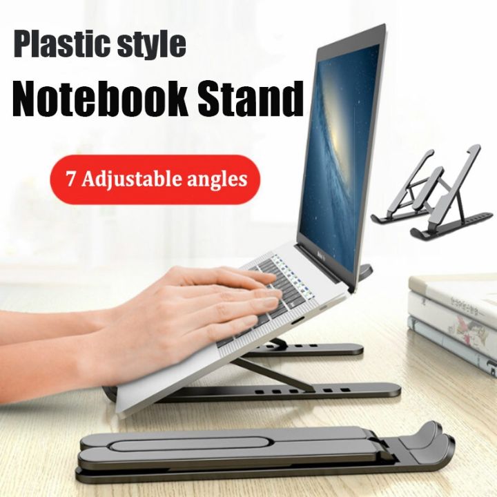 Portable Laptop Stand Plastic Stand Foldable Adjustable Height and ...