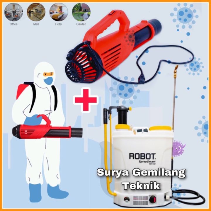 Alat Fogging Uap Disinfektan TLV ULV COLD FOGGER Mesin Fogging Listrik ...