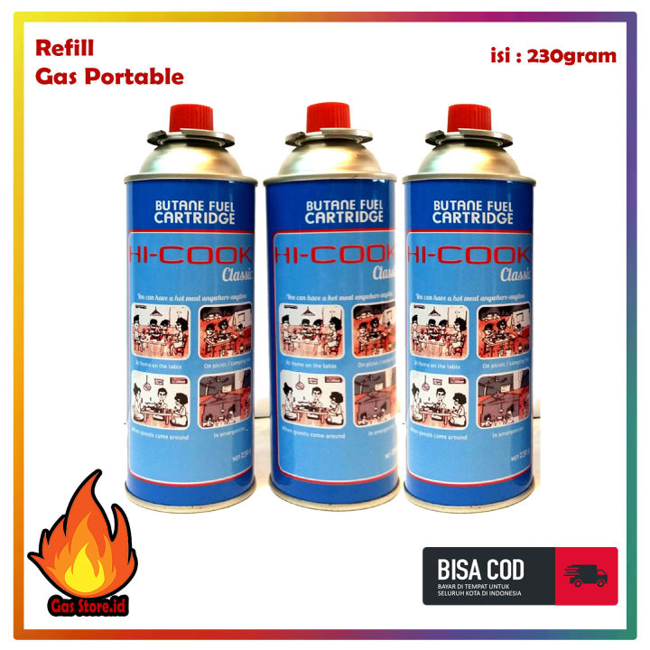 3 pcs Gas Portable - Gas Kaleng - Gas Outhdoor - Gas Refill - Gas ...