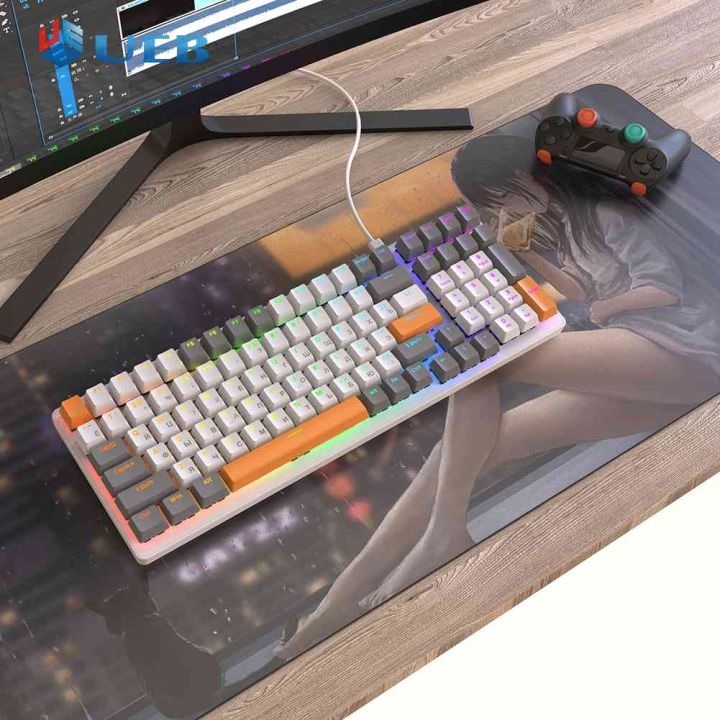 K3 Mechanical Gaming Keyboard Red/Blue Switch 100 Keys Wired Mechanical ...