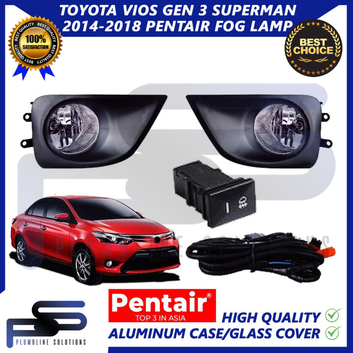 Pentair Foglamp Set Toyota Vios 2014 2015 2016 2017 2018 July Fog Light ...