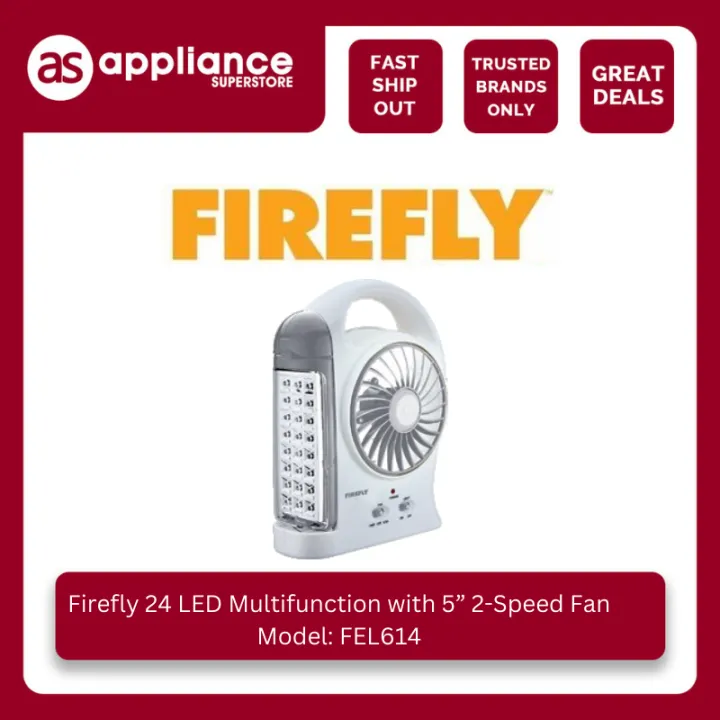 Firefly 24 LED Multifunction with 5” 2-Speed Fan FEL614 | Lazada PH