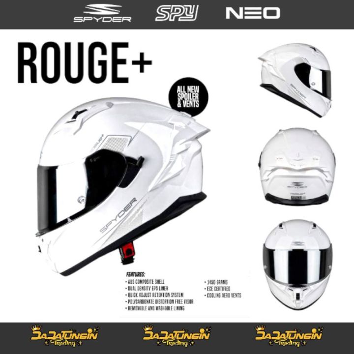 SPYDER Rogue Dual Visor Helmet w Free Extra Clear Visor | Lazada PH