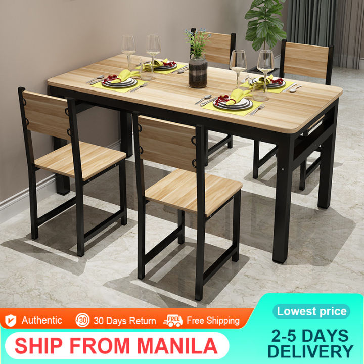 Saint Villa dining table and chair combination modern small apartment ...