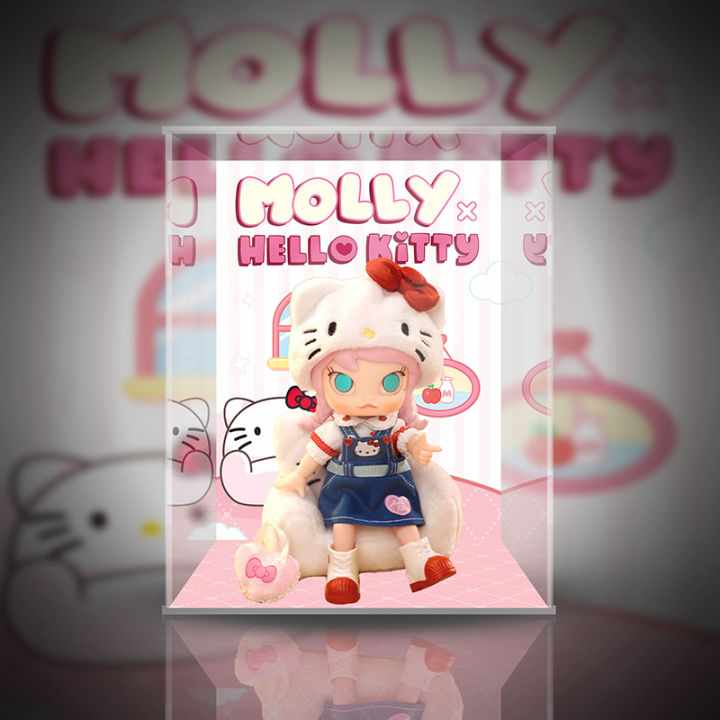 POPMART POP MART MOLLY HELLO KITTY joint name tide play special display box. | Lazada PH