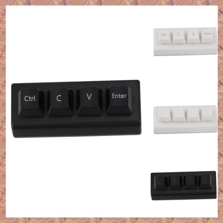 4 Keys Programmable Keypad Red Switch Ctrl C V Enter Mini Mechanical ...