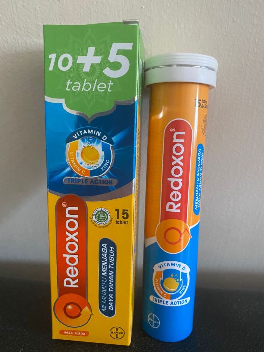 [Bundle of 2] REDOXON Effervescent Triple Action (15 tablet/box ...