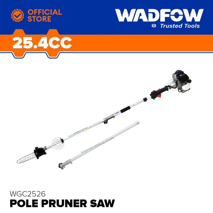 WADFOW Pole Pruner Saw 25.4cc 2-Stroke Engine 0.75kW Tree Pruner ...