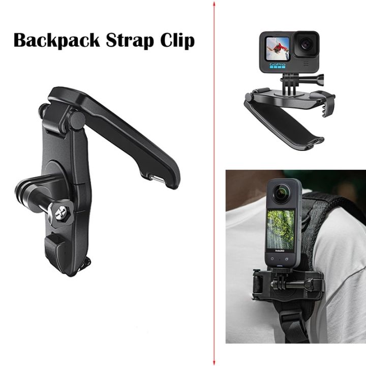 For Insta360 X3 RS Camera Backpack Clamp For Gopro 11 9DJI Action 4DJI ...
