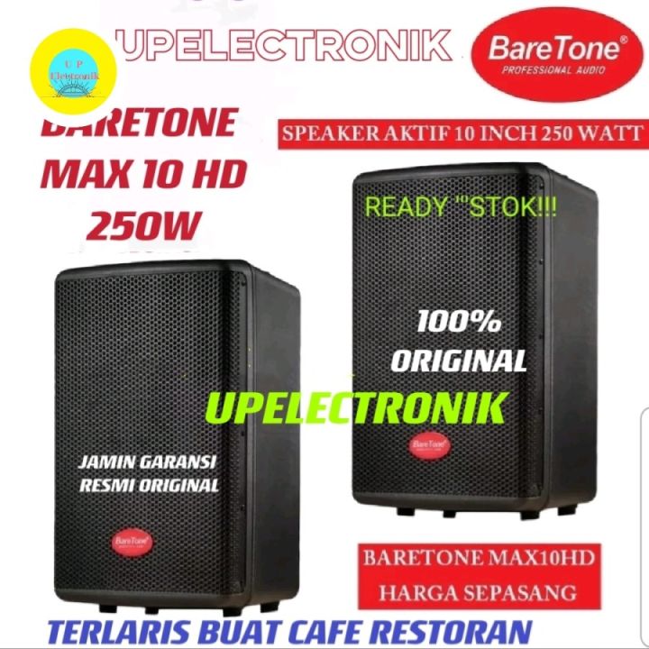 Baretone MAX10HD Speaker Aktif 10 Inch Original Sepasang | Lazada Indonesia
