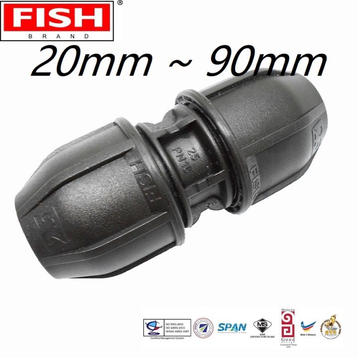Brand Fish Penyambung Lurus POLY 20mm ~ 90mm – PN12.5 POLY STRAIGHT ...