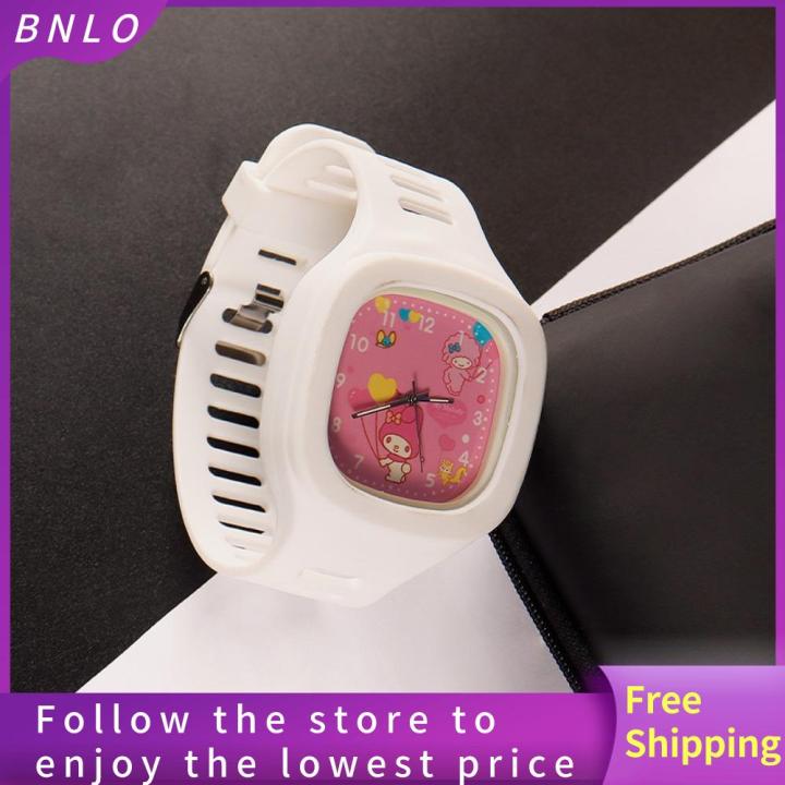 BNLO ซันริโอ นาฬิกาควอตซ์สตรี น่ารักน่ารักๆ สีเยลลี่ นาฬิกาคู่คู่ เหล็ก ...