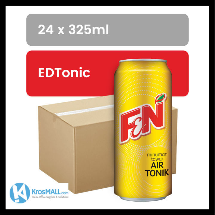 F&N Edtonic Tonic Water 325ML X 24 | Lazada