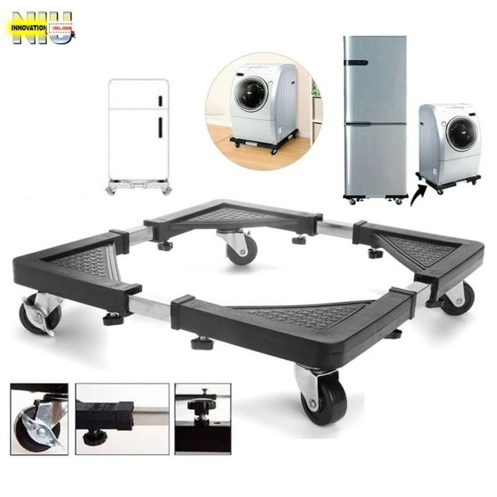 4 Foot Wheel Adjustable Washing Machine Bracket Stand | Lazada PH
