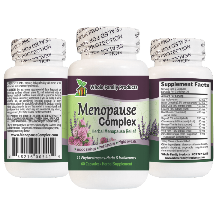 Menopause Complex 60 cap - Herbal Menopause Support Supplement for ...