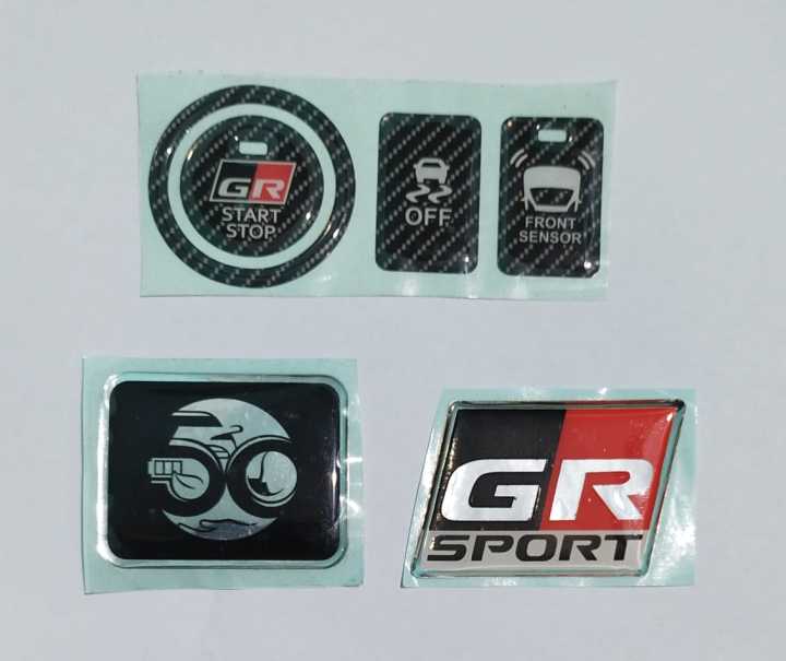 Stiker Timbul Logo Tempelan 50 th Anniversary Toyota GR SPORT & GR ...