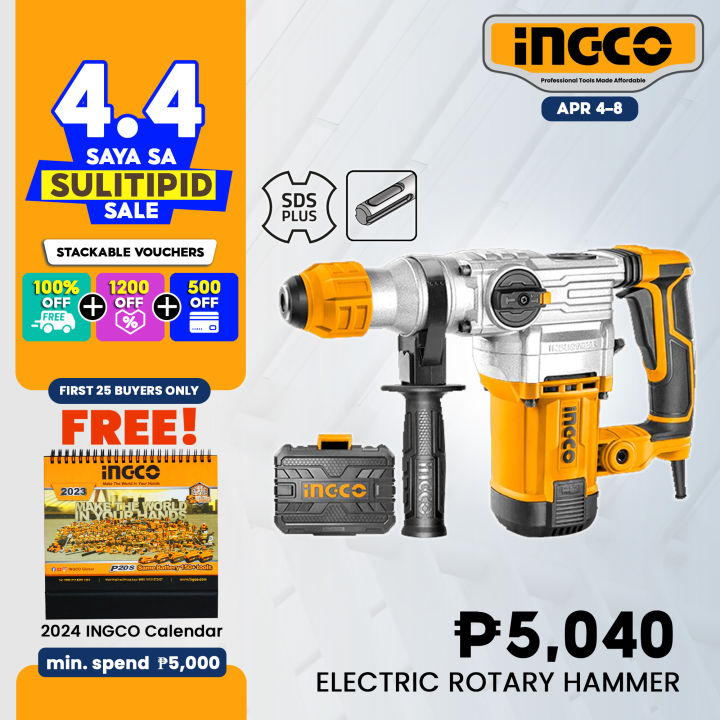 Ingco SDS Plus Rotary Hammer Drill Chipping Gun Demolition Electric ...