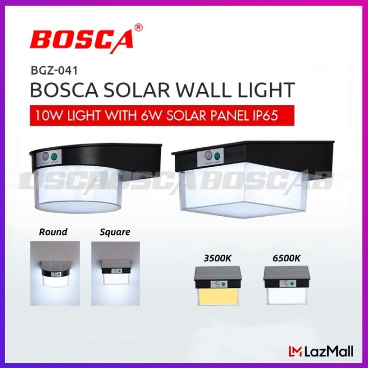 BOSCA 3500K 6500K Solar Outdoor Wall Lamp Light control Light BGZ-041 ...