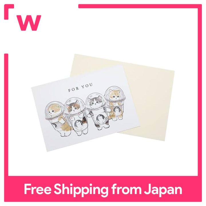 mofusand [greeting card] message card with spring / multipurpose ...