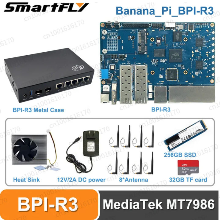 Banana Pi BPI R3 MediaTek MT7986 quad core Router Development Board,2G ...