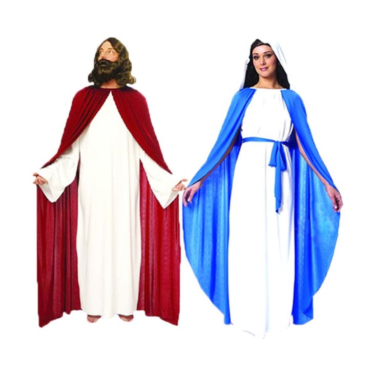 Sacred Easter Cosplay Costumes for Jesus and Mary, Priest and Nun ...