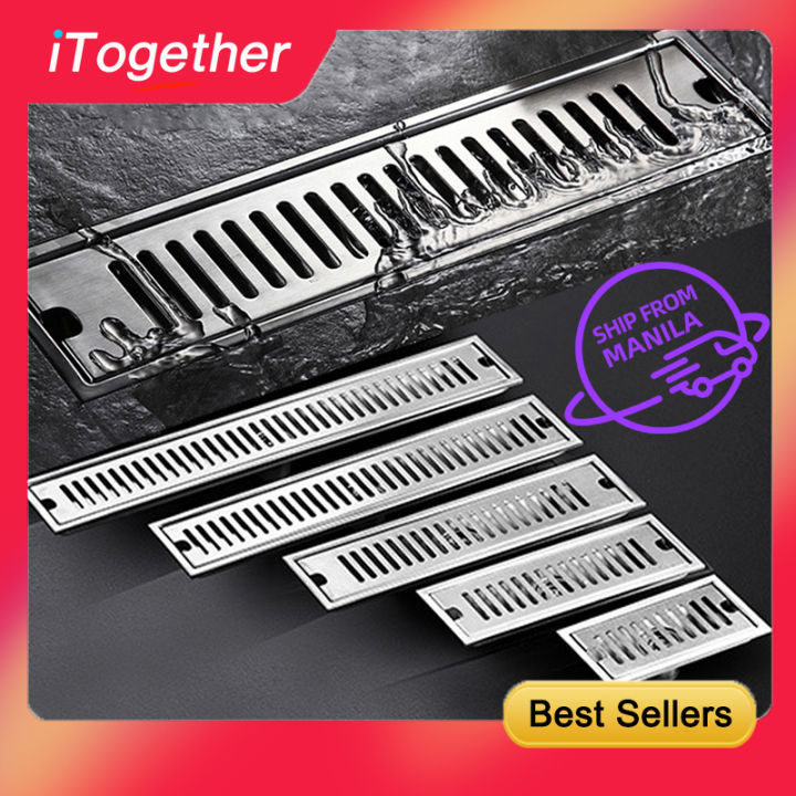 SUS304 stainless steel rectangular floor drain bathroom thickening ...