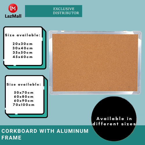 Cork Board / Bulletin Board Aluminum Frame | Lazada PH