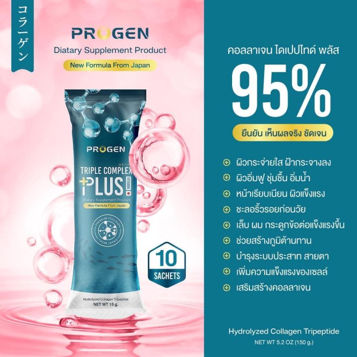 โปรเจนทริปเปิ้ลพลัส (Progen TRIPLE PLUS) บำรุงกระดูก เพิ่มคอลลาเจน ...