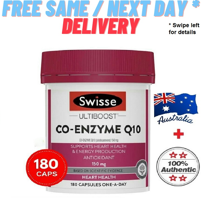 Swisse Ultiboost Co-Enzyme Q10 150mg 180 Capsules – Authentic Australia Made | Lazada Singapore