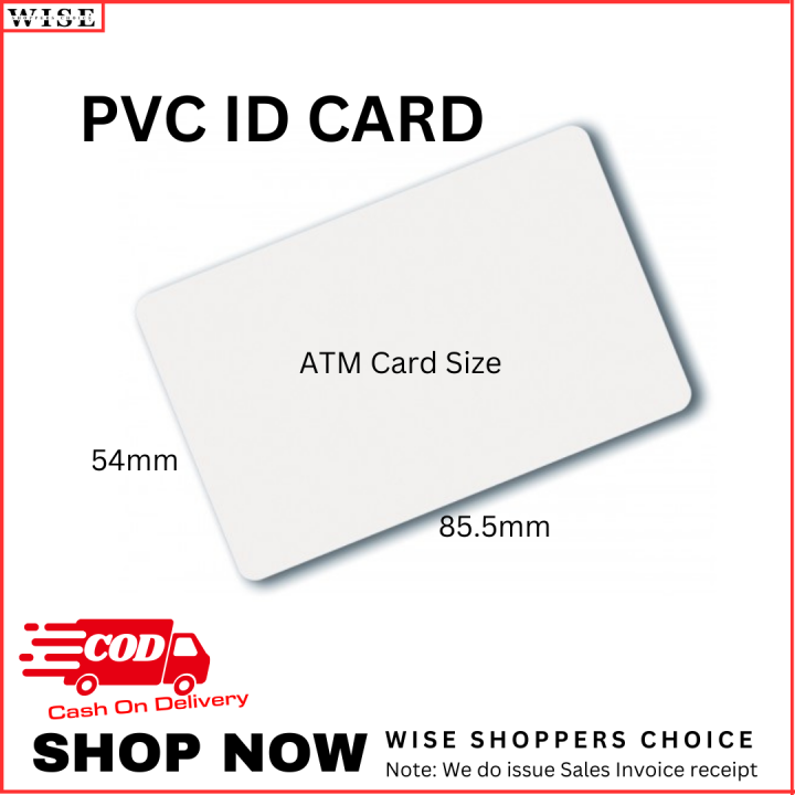10pcs PVC Blank ID card, ATM card size blank pvc card glossy, Blank PVC ...