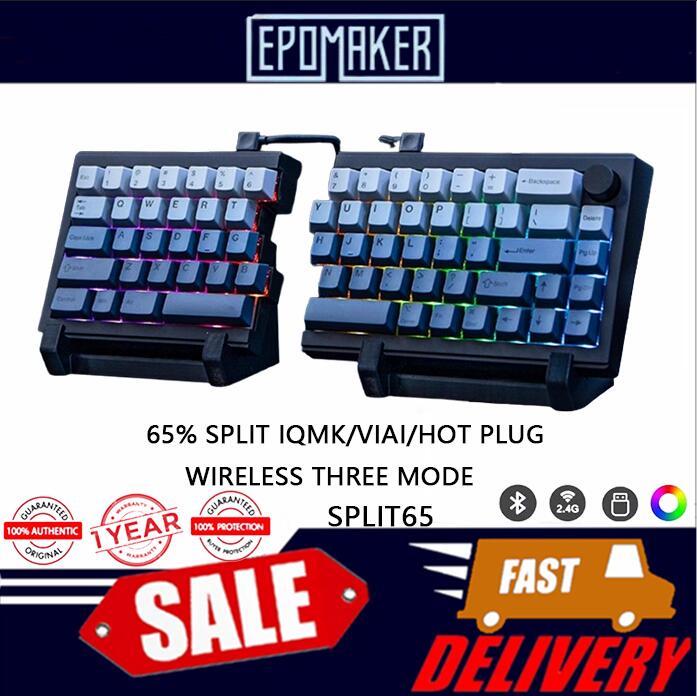 EPOMAKER Split65 Split Customized Mechanical Keyboard Three Mode ...