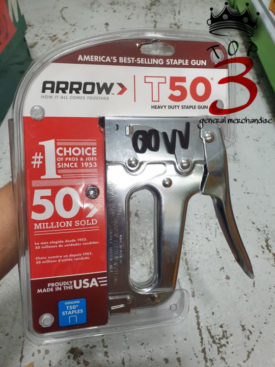 ARROW T50 Heavy Duty Staple Gun Tacker made in USA | Lazada PH