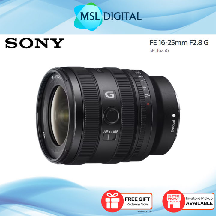 Sony SEL1625G FE 16-25mm F2.8 G | Full Frame Lens ultra-wide 16 mm | Lazada