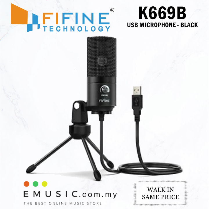FIFINE K669B USB Microphone Metal Condenser Microphone for Recording ...