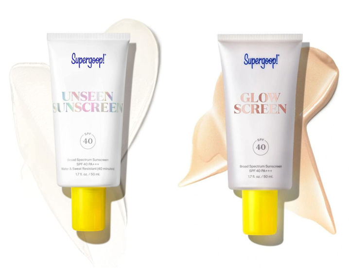 SUPERGOOP Unseen Glow Screen Sunscreen Broad Spectrum Sunscreen SPF40 ...