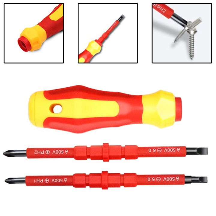 3-in-1 Insulated Screwdriver Set Multi-Purpose Screw Driver Bit Repaire ...