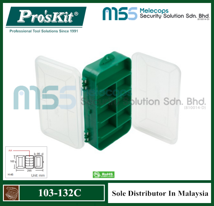 Pro'skit 103-132C Utility Component Storage Box (O.D.:165x95x45mm) | Lazada