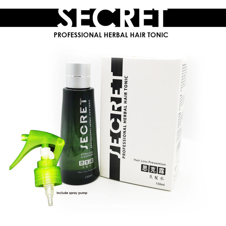 SECRET HERBAL HAIR TONIC hair growth 150 ml. | Lazada
