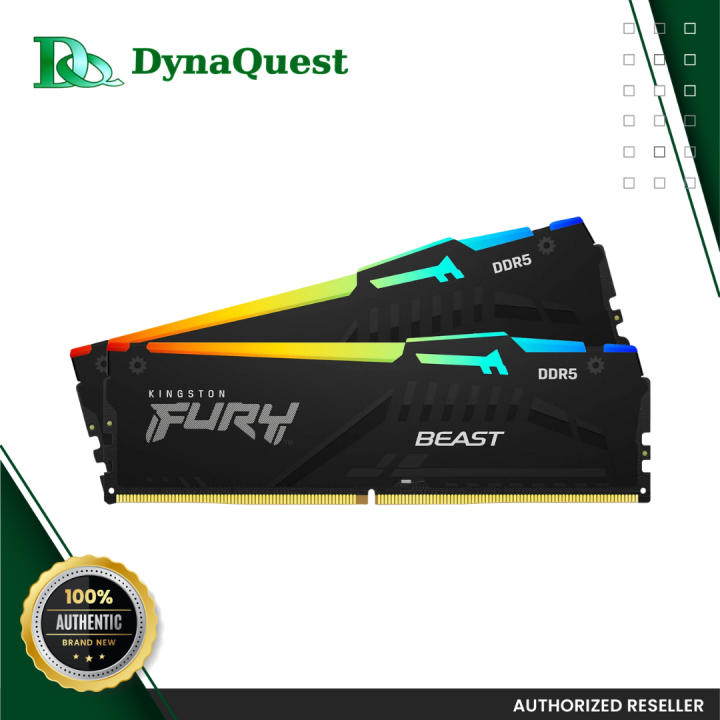 Kingston Fury Beast RGB 32GB (2x16GB) DDR5 5600MT/s CL40 KF556C40BBAK2-32 Desktop Memory | Lazada PH
