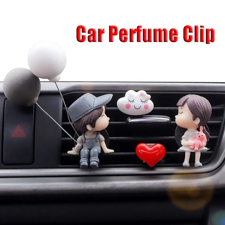 【CCWOLF】Creative Couple Decoration Car Air Outlet Perfume Clip ...