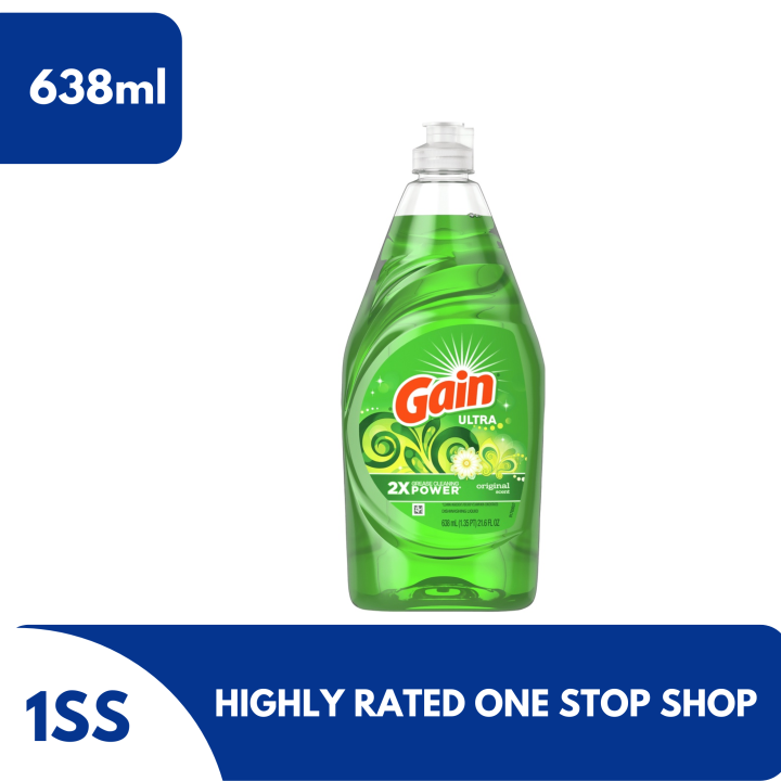 Gain Ultra Original Dishwashing Liquid, 638ml | Lazada PH