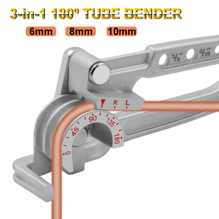 [Ready Stock] 6-8 mm 3 In 1 180 Degree Manual Tubing Bender 1/4 5/16 3/8 Pipe Tube Bender Water ...