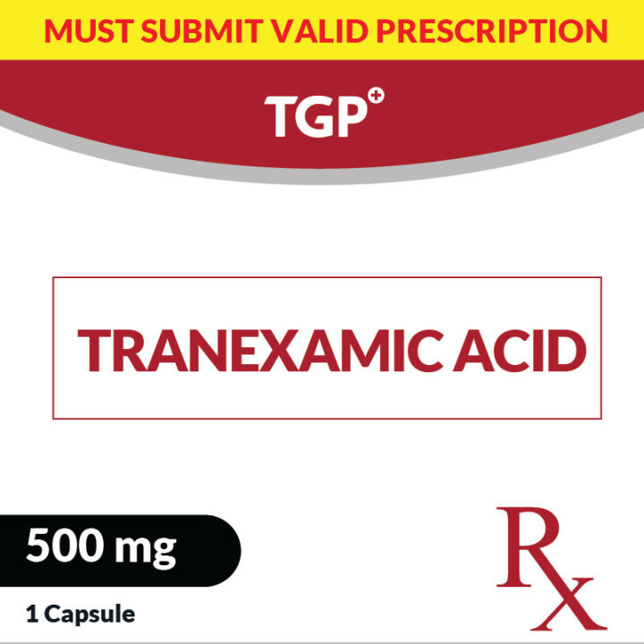 Rx: TGP Tranexamic Acid Cap 500mg | Lazada PH