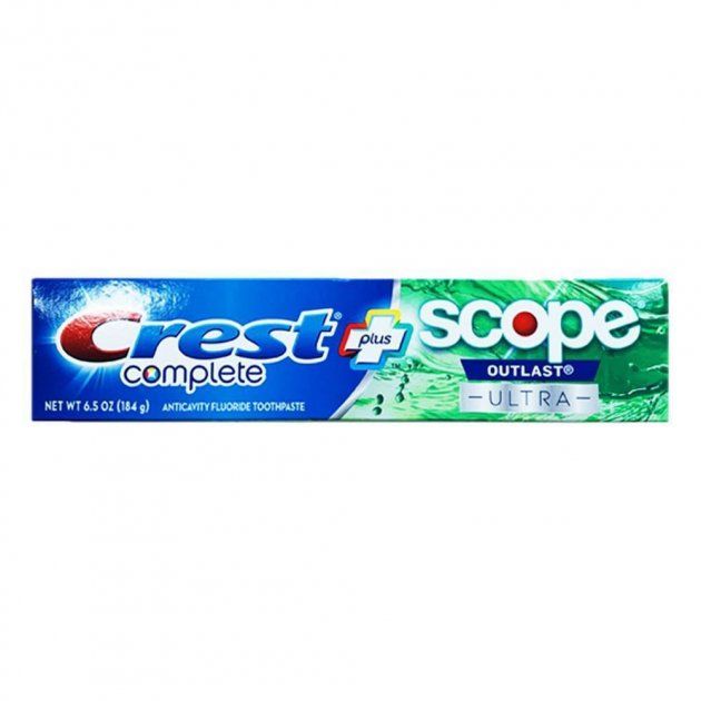 ยาสีฟัน CREST COMPLETE PLUS SCOPE OUTLAST ULTRA- sodium fluoride paste ...