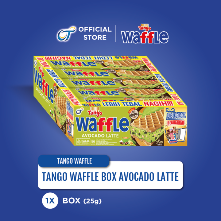 [GOSOK - GOSOK BERHADIAH] Tango Waffle Avocado Latte 25 Gram [1 Box isi ...